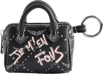 Zadig&Voltaire Femme, Sacs, Noir, Taille: ONE Size Mini Porte-cl&eacute;s Sac