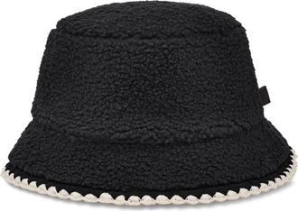 UGG Ugg, Femme, Accessoires, Noir, Taille: L/Xl Fluff Scalloped Hat