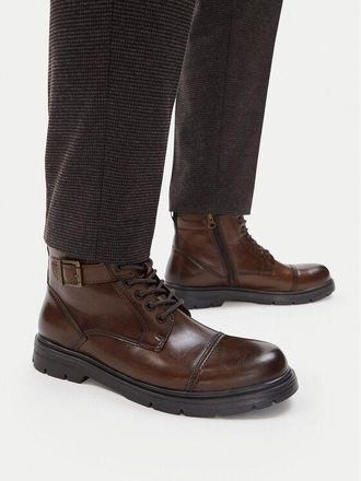 Gino Lanetti Schn&uuml;rschuhe BENGAL-03 MBS Braun