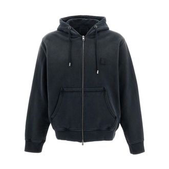 Wooyoungmi Zip-up Hoodie mit R&uuml;ckenlogo - - Sweatshirts & Hoodies - Herren - Grau - S
