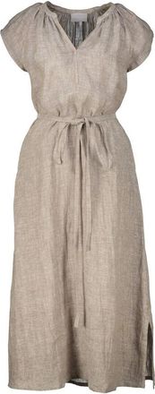 Hemisphere Damen Midikleid aus Leinen