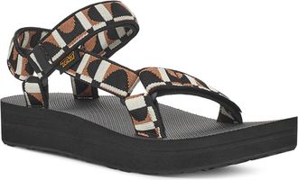 Teva W Midform Universal Sandal Braun - Bequeme modische Damen Sandale, Gr&ouml;&szlig;e EU 36 - Farbe Bounce Black - Lion