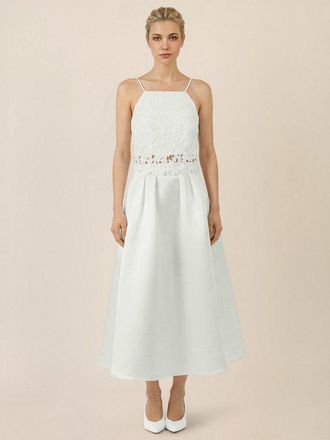 Apart Brautkleid mit A-Linienrock und Spaghettitr&auml;gern