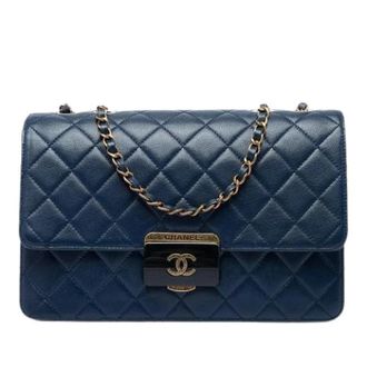 Chanel Pre-owned Vintage Umh&auml;ngetasche - - Pre-owned - Damen - Blau - ONE SIZE