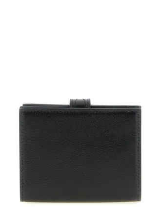 Chlo&eacute; Womens Black Buffalo Leather Cardholder Accessory