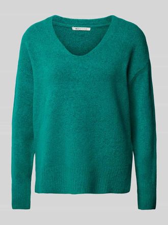 Tom Tailor Denim Relaxed Fit Strickpullover mit V-Ausschnitt