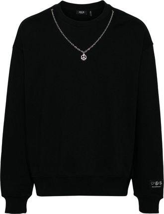 Five CM Sweatshirt mit Kettendetail - Schwarz