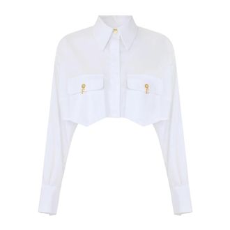 Elisabetta Franchi Hemd mit Taschen und Manschettenkn&ouml;pfen - - Blouses & Shirts - Damen - Wei&szlig; - L