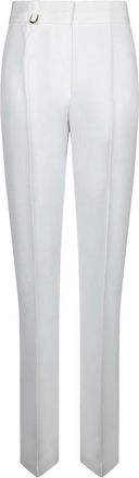 Jacquemus Femme, Pantalons, Blanc, Taille: 40 FR Pantalon Blanc avec D&eacute;tail dAnneau en M&eacute;tal