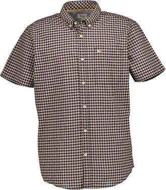 Camel Active Herren Kurzarmhemd blau kariert