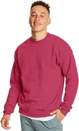 Hanes EcoSmart Crewneck Sweatshirt - P160-2XL - Heather Red