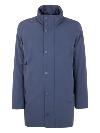 Roberto Ricci Design manteau boutonn&eacute; &agrave; plaque logo - Bleu