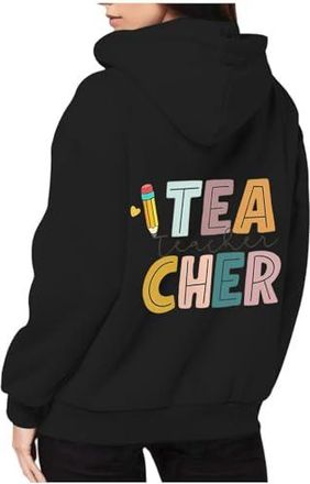 Generic Vestes &agrave; capuche et sweatshirts &eacute;l&eacute;gants pour femmes 2026 pour v&ecirc;tements d&eacute;contract&eacute;s, design &agrave; capuche &agrave; manches longues avec imprim&eacute; saison scolaire