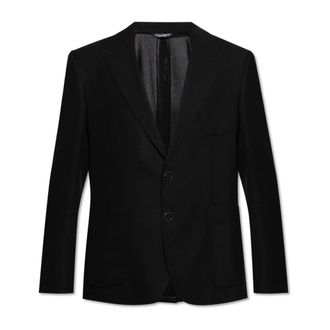 Dolce & Gabbana Wollblazer - - Jackets - Herren - Schwarzk - S