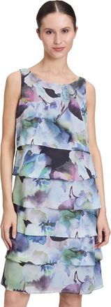 Vera Mont Damen 0371/4802 Kleid, Dark Blue/Purple, 40