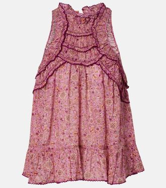 Isabel Marant Bedrucktes Top Carlee aus Baumwolle