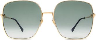 Gucci Verzierte Sonnenbrille - Gold