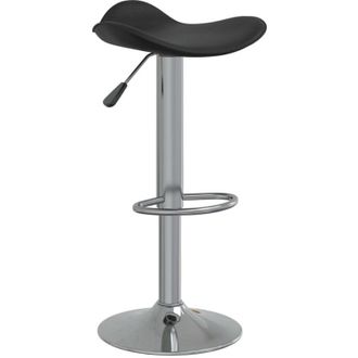 vidaXL Barhocker Schwarz Verchromter Stahl und Kunstleder Vidaxl