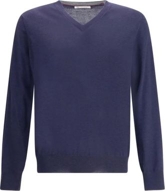 Brunello Cucinelli Herren, Strickwaren, Blau, MGröße