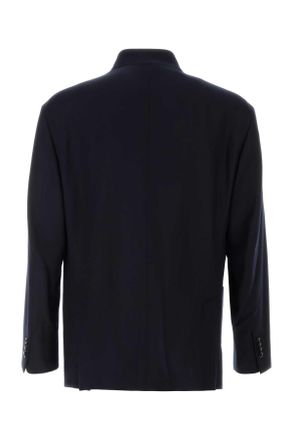 Giorgio Armani Virgin Wool Blazer - Navy