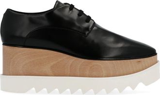 Stella McCartney Femme, Chaussures, Noir, Taille: 39 EU Elyse Wedge &agrave; Lacets