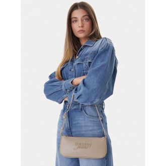 Tommy Jeans Handtasche Tommy Jeans Tjw Must Shoulder Bag AW0AW18449 Beige