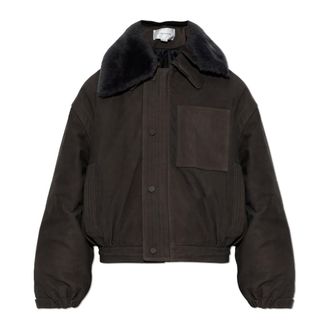 Victoria Beckham Wildlederjacke mit Fellkragen - - Jackets - Damen - Braun - S