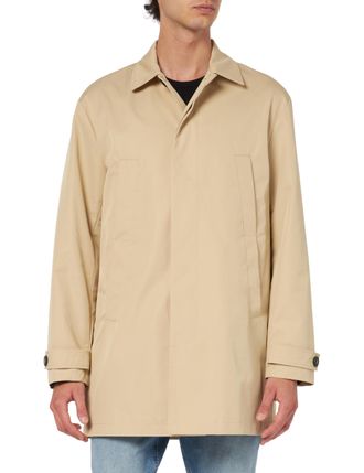 Benetton Herren Staubwedel 21Ncun04i wasserdichte Jacke, Hellbeige 32G, XXL