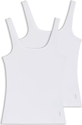 HUGO BOSS Damen Twin Vest Top, White100, XXL EU