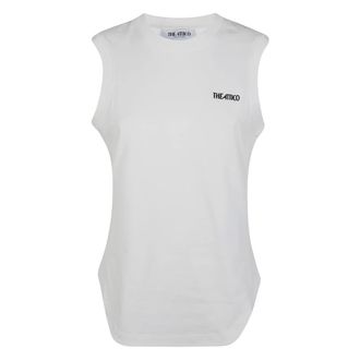 The Attico Reese Cut Out Tank Top - - Tops - Damen - Wei&szlig; - 2XL
