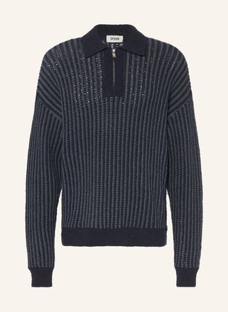 Drykorn Drykorn Strick-Poloshirt Fiedus blau