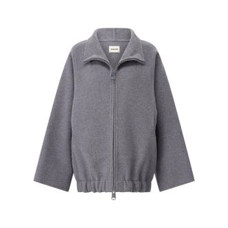 Khaite Oversize-Jacke Garret mit Stehkragen