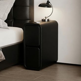 Generic Nachttische for Schlafzimmer, Nachttisch Mit Schubladen Und Leiser Gleitschiene, Abgerundete Kanten for Schreibtischlampe, B&uuml;Cher, Wasserbecher