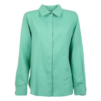 Max Mara Damen, Blusen & Hemden, Gr&uuml;n, SGr&ouml;&szlig;e