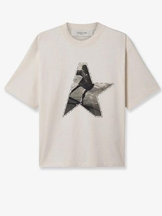 Golden Goose Cotton t-shirt with print on the front - GOLDEN GOOSE DELUXE BRAND - gender_Woman