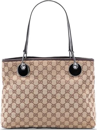 Gucci 2000-2015 Medium GG Canvas Eclipse tote bag - Braun