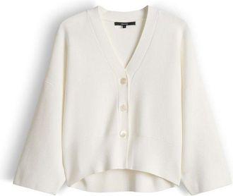 someday Cardigan Talera aus Milano-Strick Boxy Form mit 3/4 Arm und klassischem V-Neck