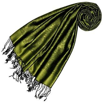 Lorenzo Cana Pashmina &Eacute;charpe - Imprim&eacute; cachemire - Femme Vert vert/noir 70 x 190 cm