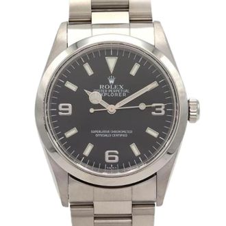 Rolex Pre-owned Explorer I 14270 Edelstahl Uhr - - Pre-owned - Herren - Schwarzk - ONE SIZE