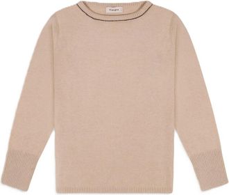 KANGRA Femme, Pulls, Beige, Taille: 38 FR Pull ras du cou