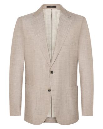 Windsor Ungef&uuml;ttertes Sakko aus einem Woll-Jersey, Shaped Fit in