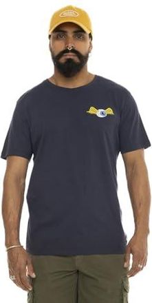 Von Dutch Tee Shirt Homme 100% Coton, T-Shirt Homme Eye, Col Rond & Regular Fit, Bleu Taille L