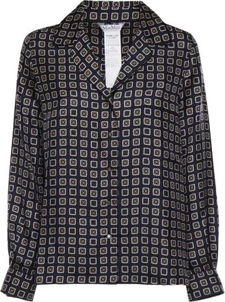 Max Mara Femme, Blouses et Chemises, Multicolore, Taille: 40 FR Chemise Disco en Soie Imprim&eacute;e
