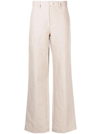 A.P.C. pantalon ample &agrave; taille haute - Tons neutres