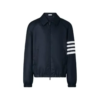 Thom Browne Shiny Ripstop 4-Bar Track Jacket