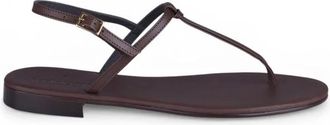 Paolo Ferrara Femme, Chaussures, Brun, Taille: 37 EU Nappa Thong Sandal