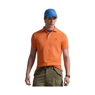 Polo Ralph Lauren Homme, Tops, Orange, Taille: S Polo en maille coupe classique