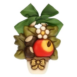 Thun Formelle aus Keramik mit Kastanien, Apfel und Blume Umarmung