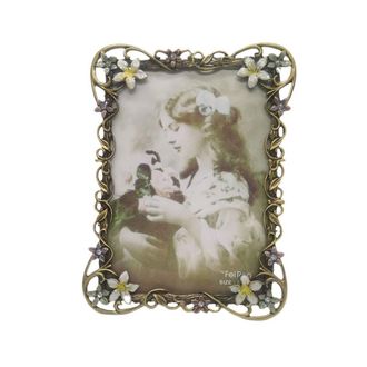 BESPORTBLE Europ&auml;ischer Vintage Bilderrahmen Metall Fotorahmen Tischplatte Display Wandhalterung Antik Fotorahmen f&uuml;r Hochzeitstag Wohnkultur