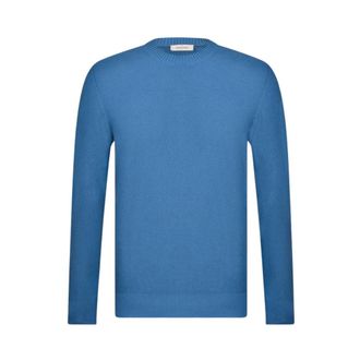 Gran Sasso Rundhals-Pullover - - Knitwear - Herren - Blau - 3XL